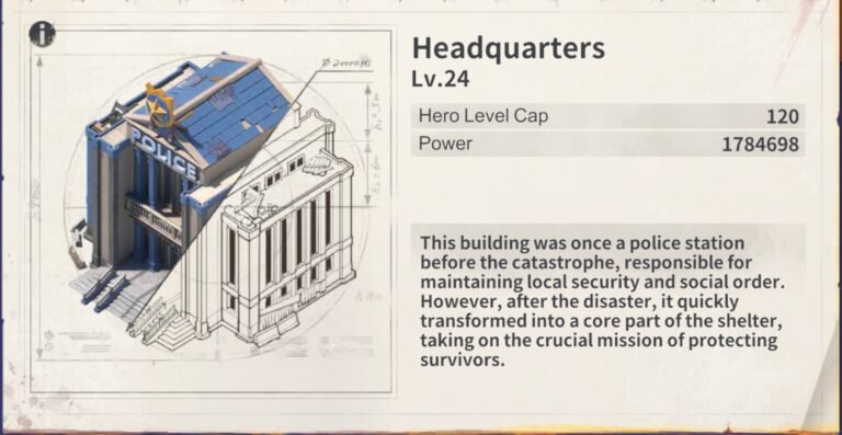 Upgrade Requirements for Headquarters - Last Z : Survival